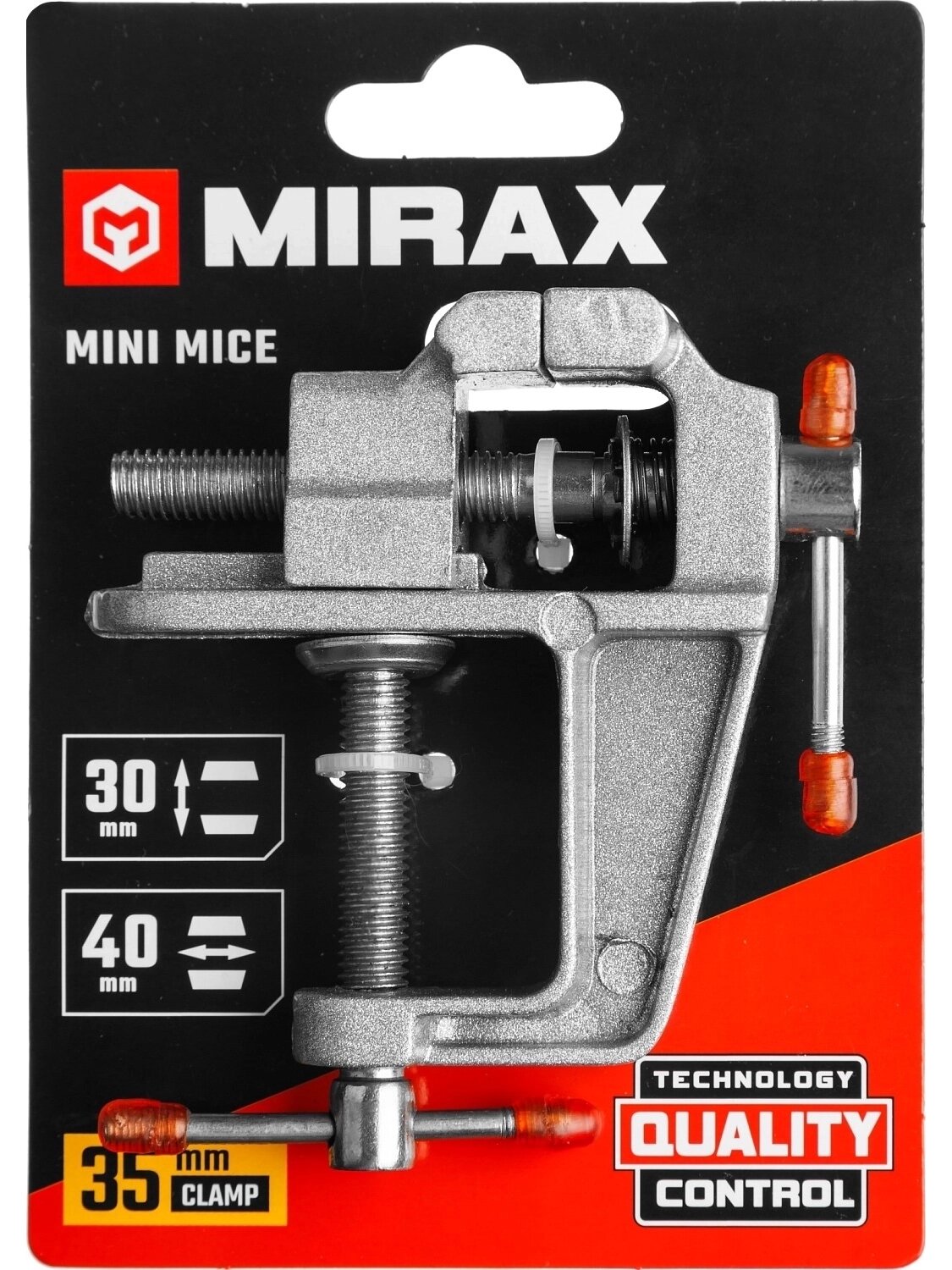 Настольные тиски MIRAX 40 мм