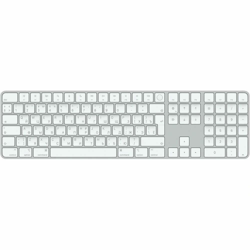 Клавиатура беспроводная Apple Keyboard/Touch ID/Numeric/USB-C/white/MXK73