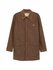 Пальто Corduroy-collar logo-patch coat