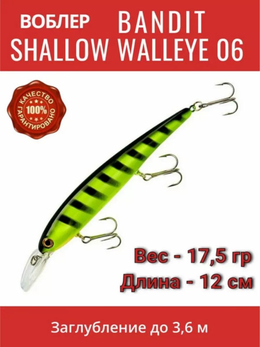 Воблер BANDIT SHALLOW WALLEYE #06