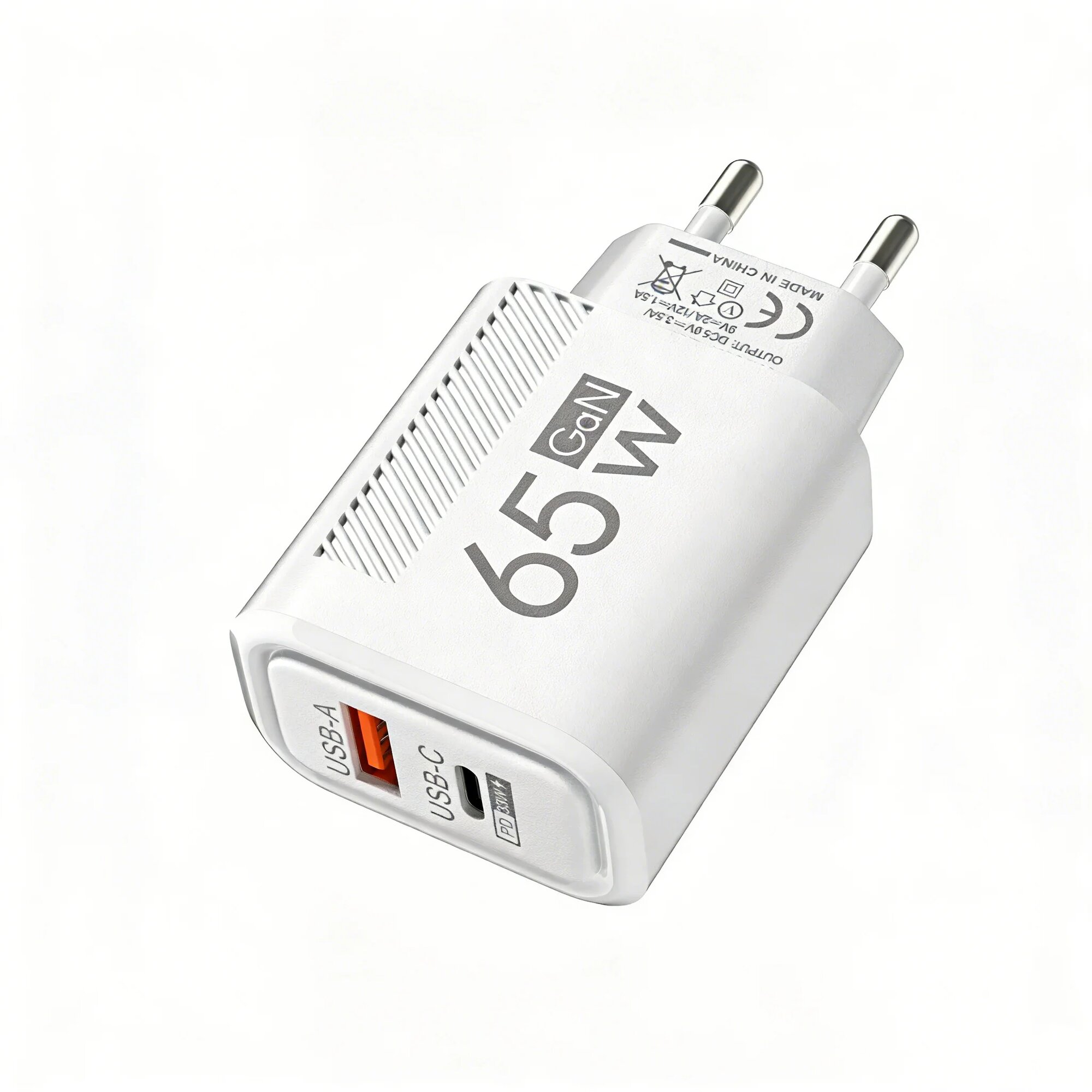 Зарядное устройство GaN 65W EOENKK, белый EU