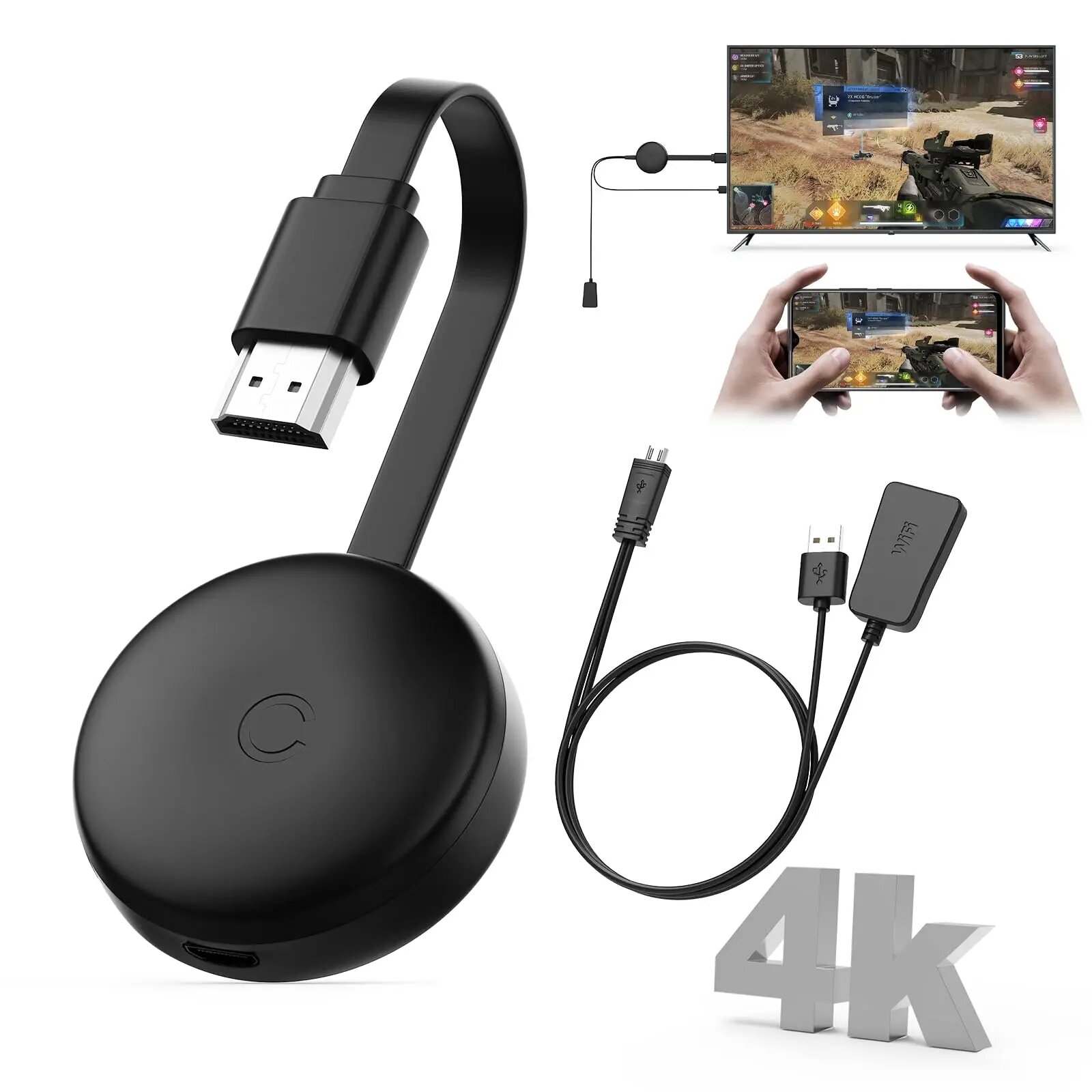 Беспроводной HDMI-адаптер 4K для дублирования экрана