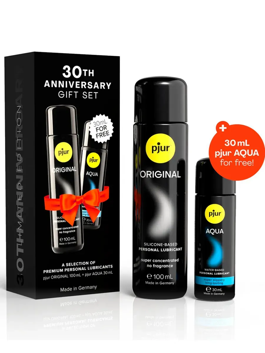 79564 Набор лубрикантов pjur 30th Anniversary Gift Set. pjur Original 100 мл и pjur Aqua 30 мл