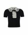 Топ Self-Portrait Lace-collar wool top, размер 10