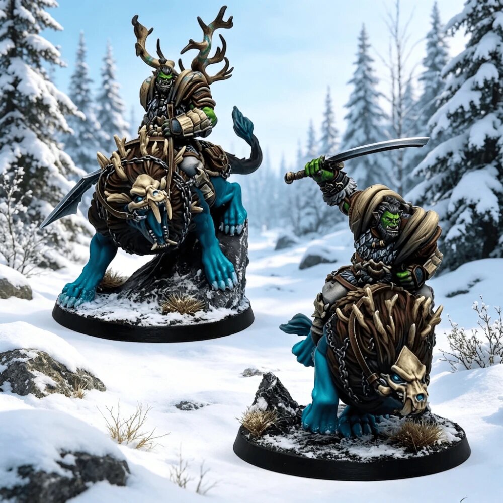 Набор для сборки моделей всадников Tribes Warg из резины