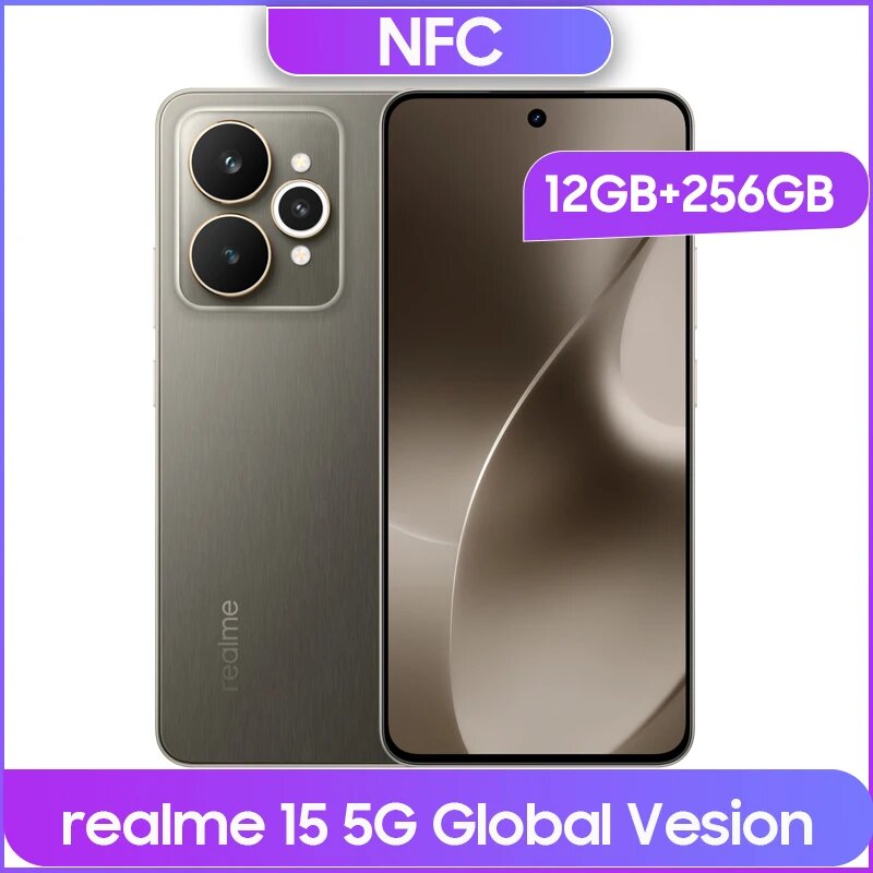 Смартфон Realme 15 5G, 12/256ГБ, global