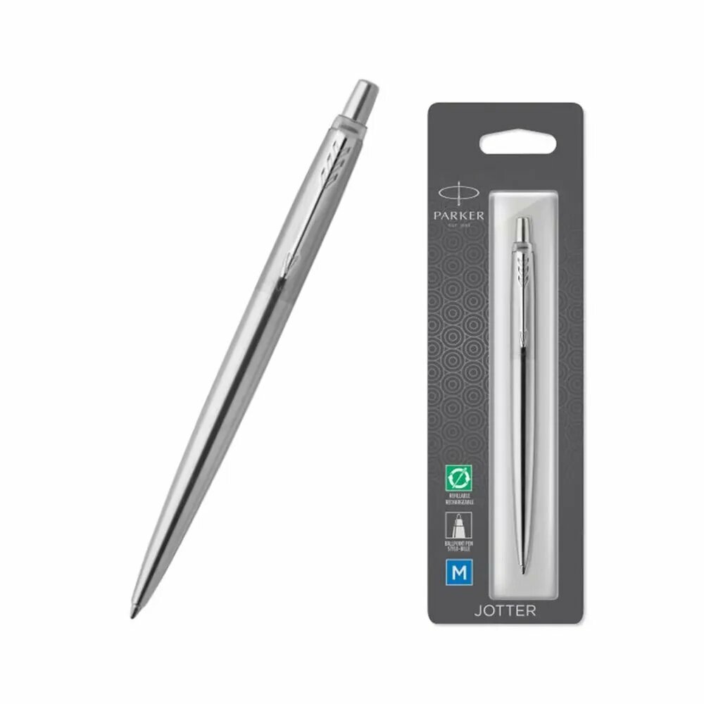 Parker Ручка Шариковая, толщина линии: 0.7 мм, цвет: Синий, 1 шт.