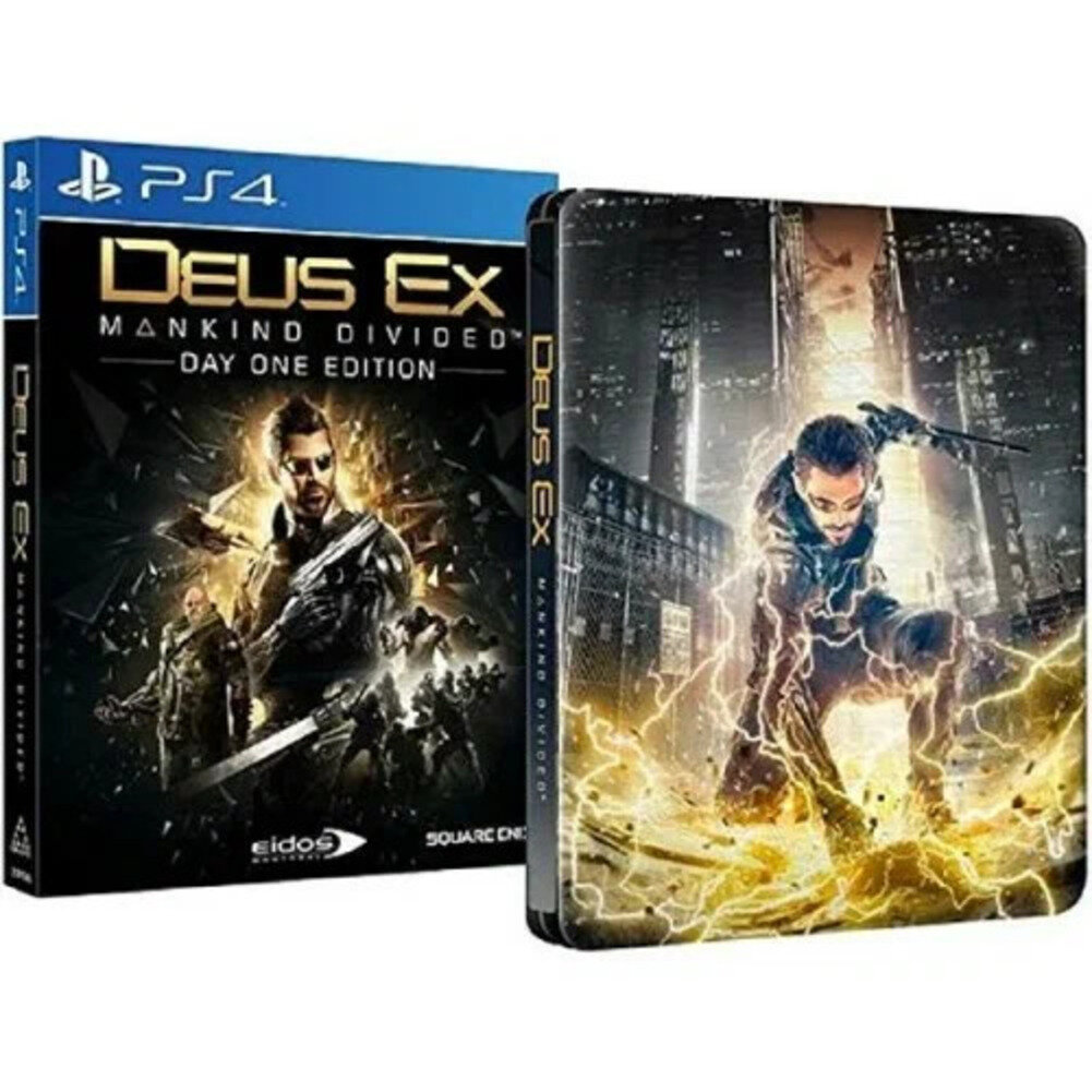 Игра для Playstation 4: Deus EX: Mankind Divided - Day One Steelbook Edition (PS4) Лицензионный диск