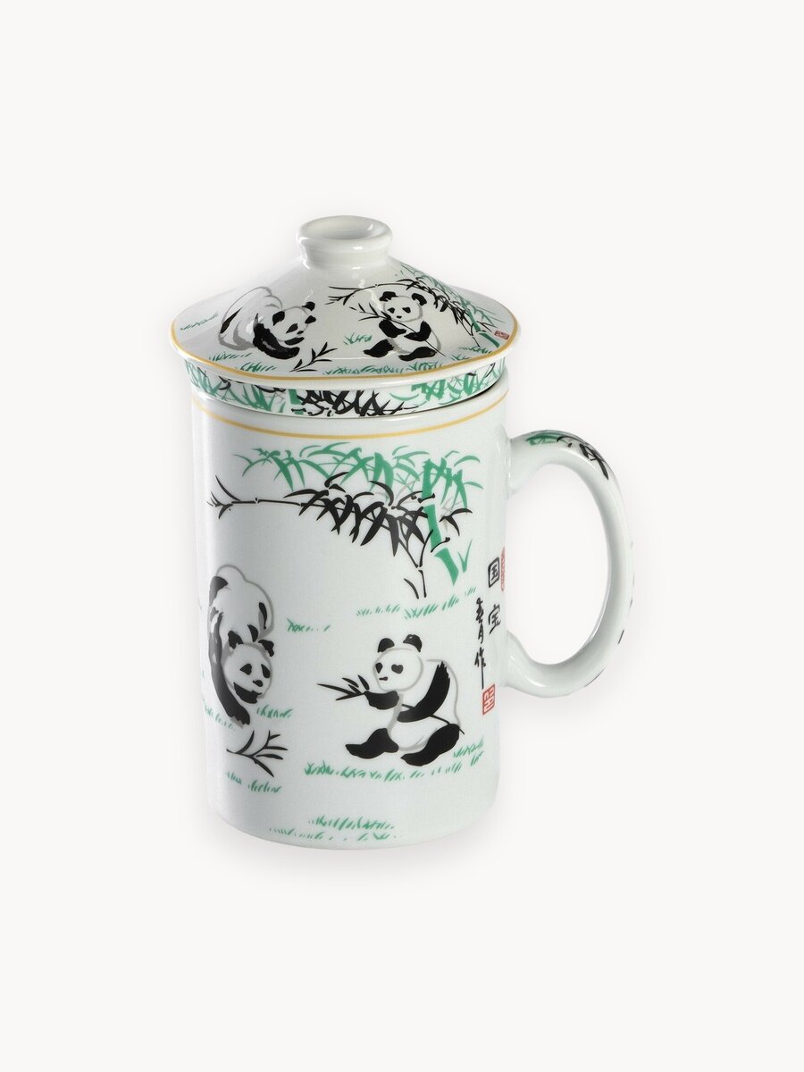 Кружка SKYPHOS «Панды» с ситом 300 мл
