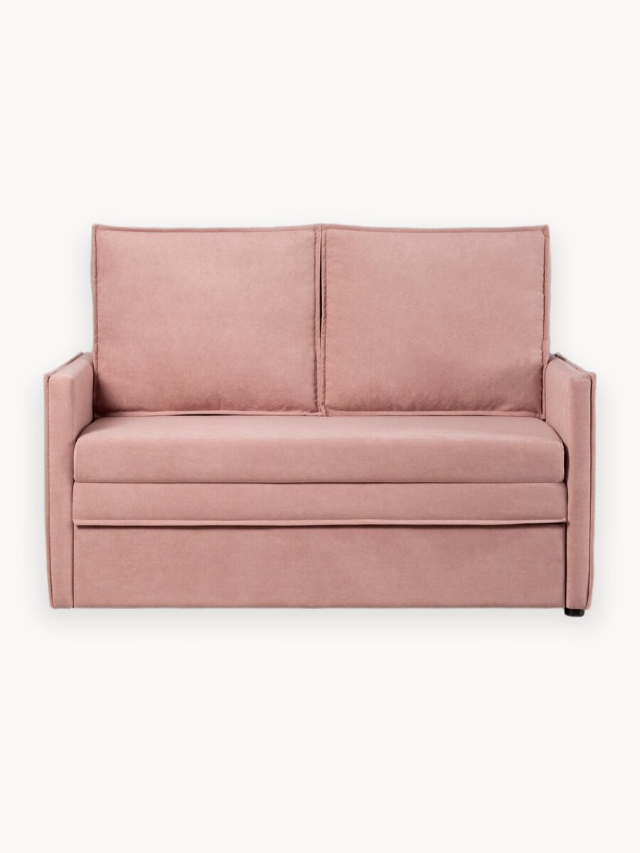 Диван раскладной на кухню, диван-кровать в детскую Сэм Вивальди 27 (пастельный коралловый), механизм выкатной