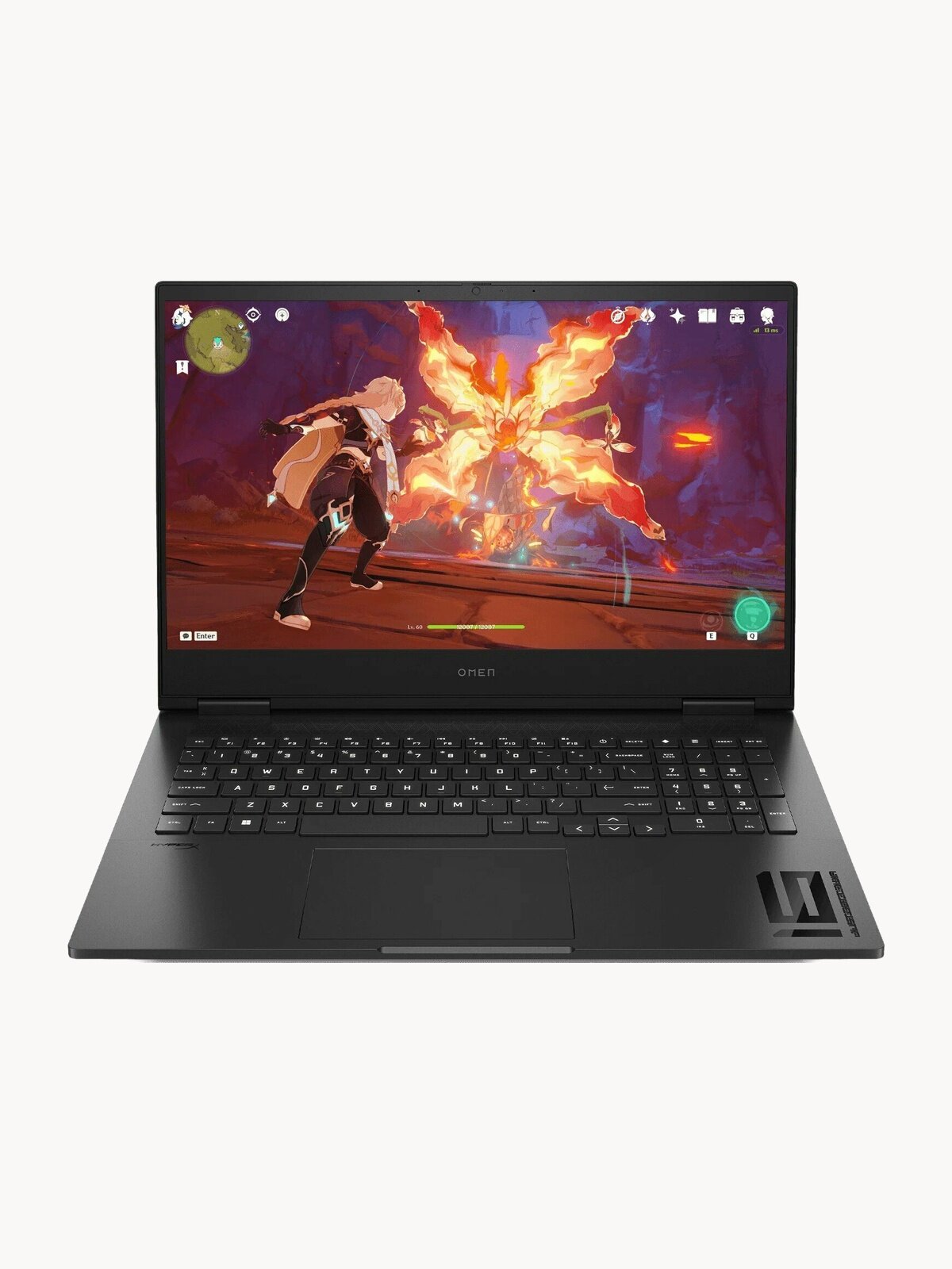 16" Игровой ноутбук HP Omen 16, 2560х1600 IPS 240Гц, Intel Core i7-14650HX (5.2 ГГц), RAM 32 ГБ DDR5, SSD 1024 ГБ, NVIDIA GeForce RTX 5060 (8ГБ), Windows 11 Pro + MS Office Pro, Черный, Русская раскладка