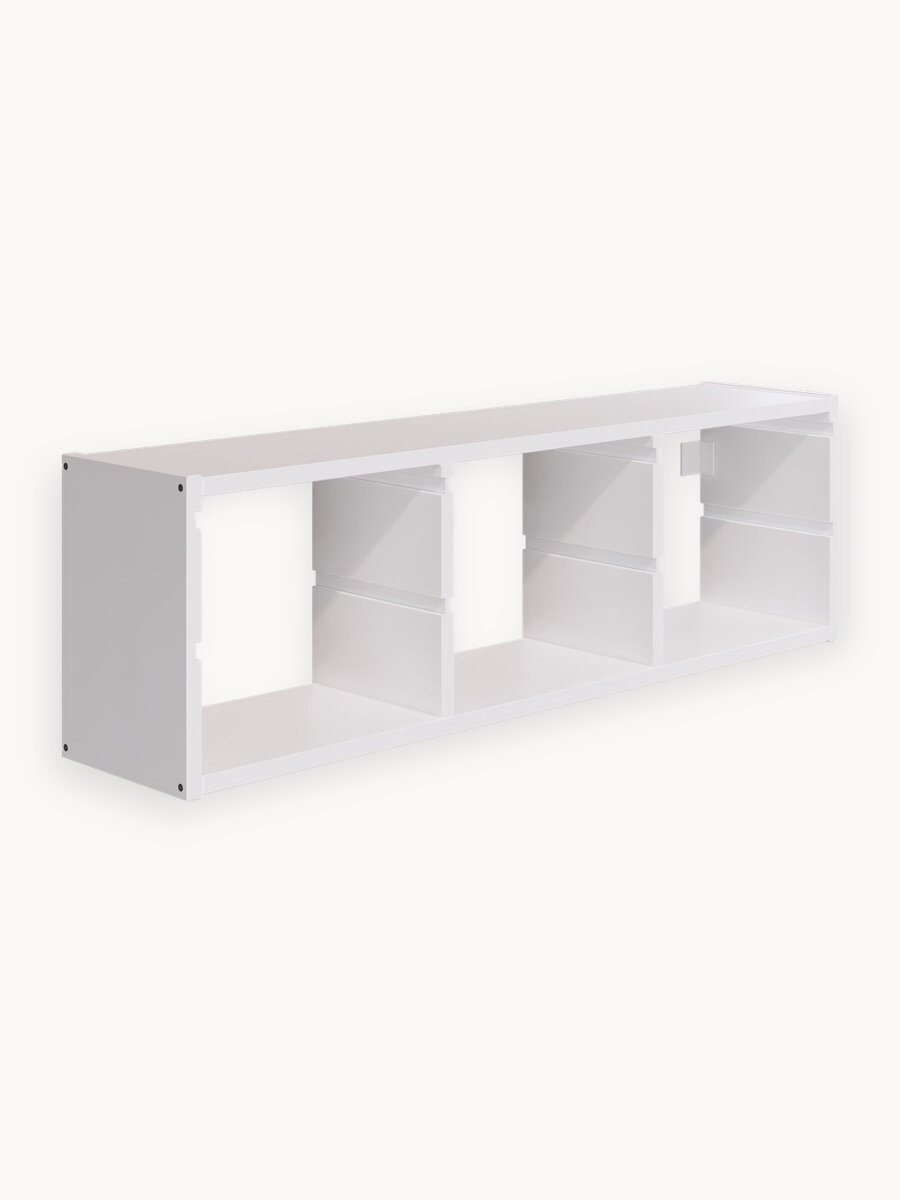 Стеллаж для игрушек Икеа Труфаст полка настенная, массив сосны, белый