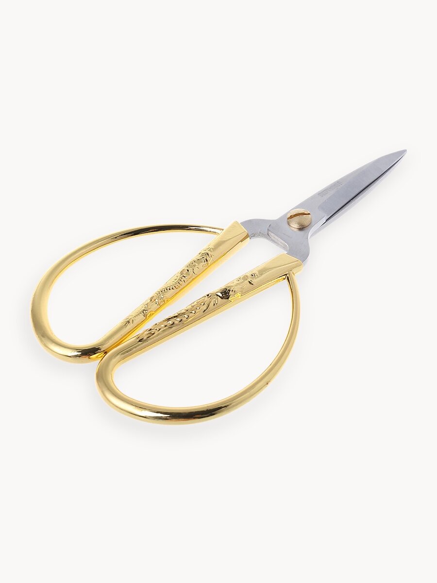 Швейные, закройные ножницы из нержавеющей стали / Ножницы для рукоделия "Золотой дракон" 19,1 см
