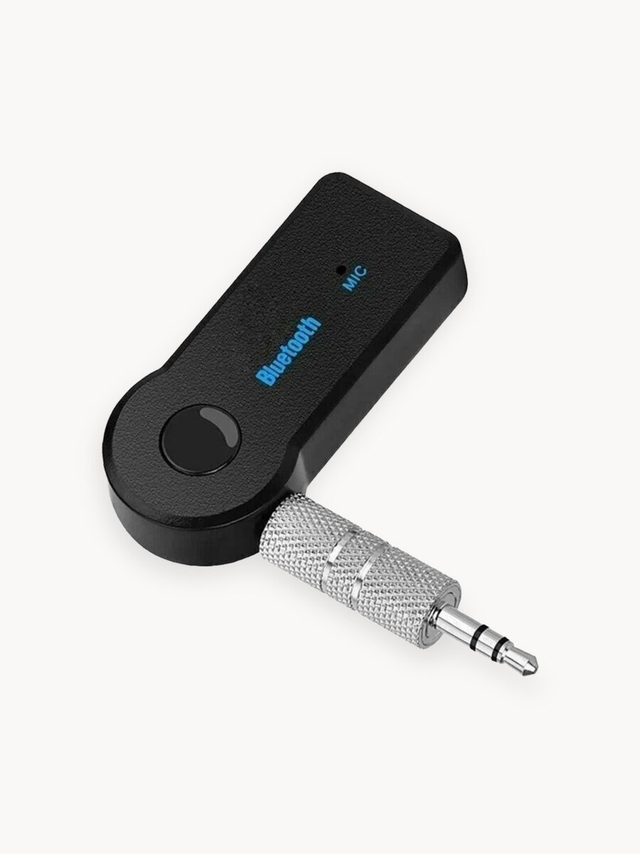 AUX Bluetooth адаптер / Блютуз адаптер в машину / Музыка для авто / Bluetooth Audio / Универсальный
