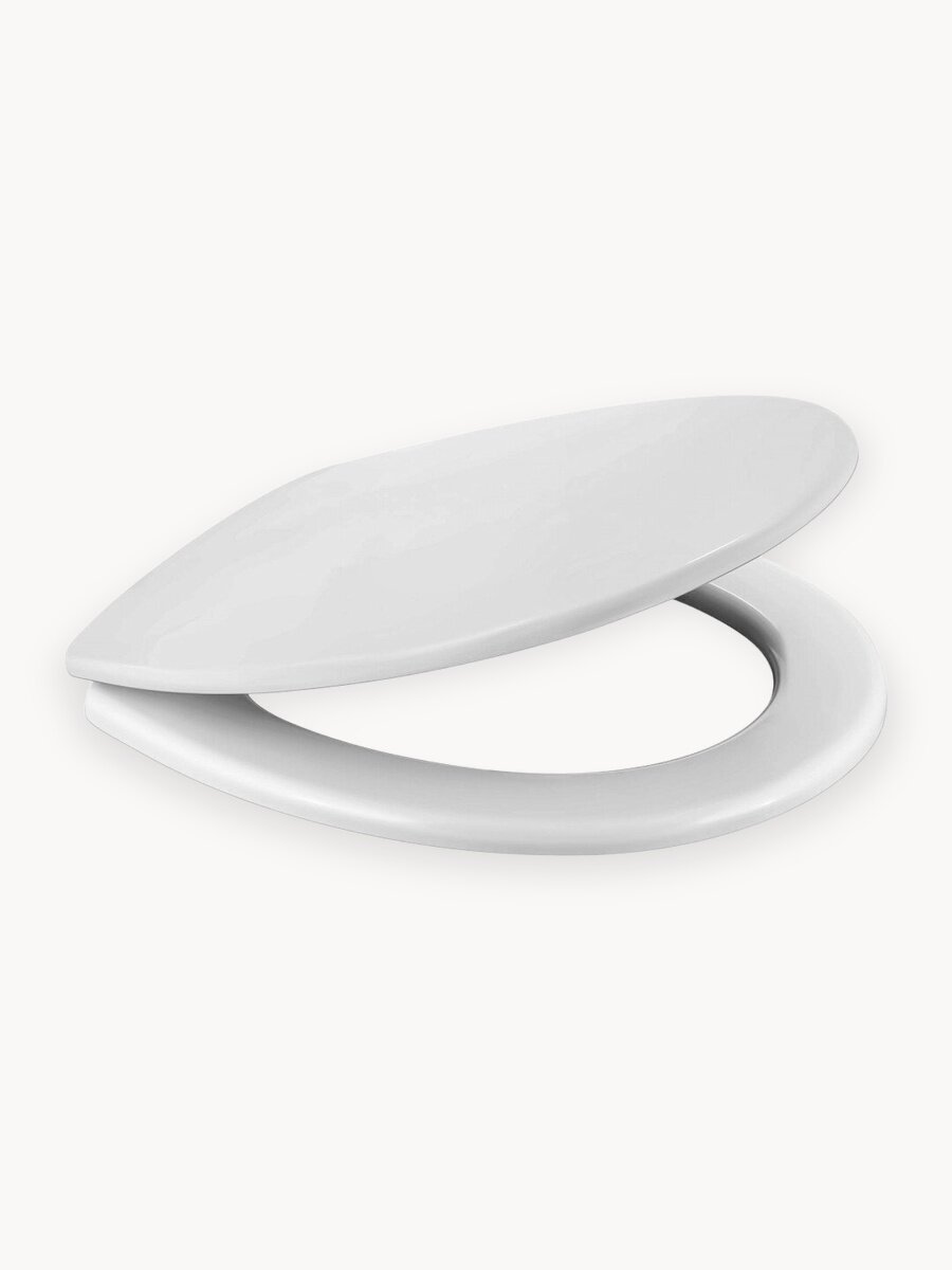 Сиденье для унитаза BERGES WASSERHAUS Unit PP (Optim PP), полипропилен, белое, 36х42 см