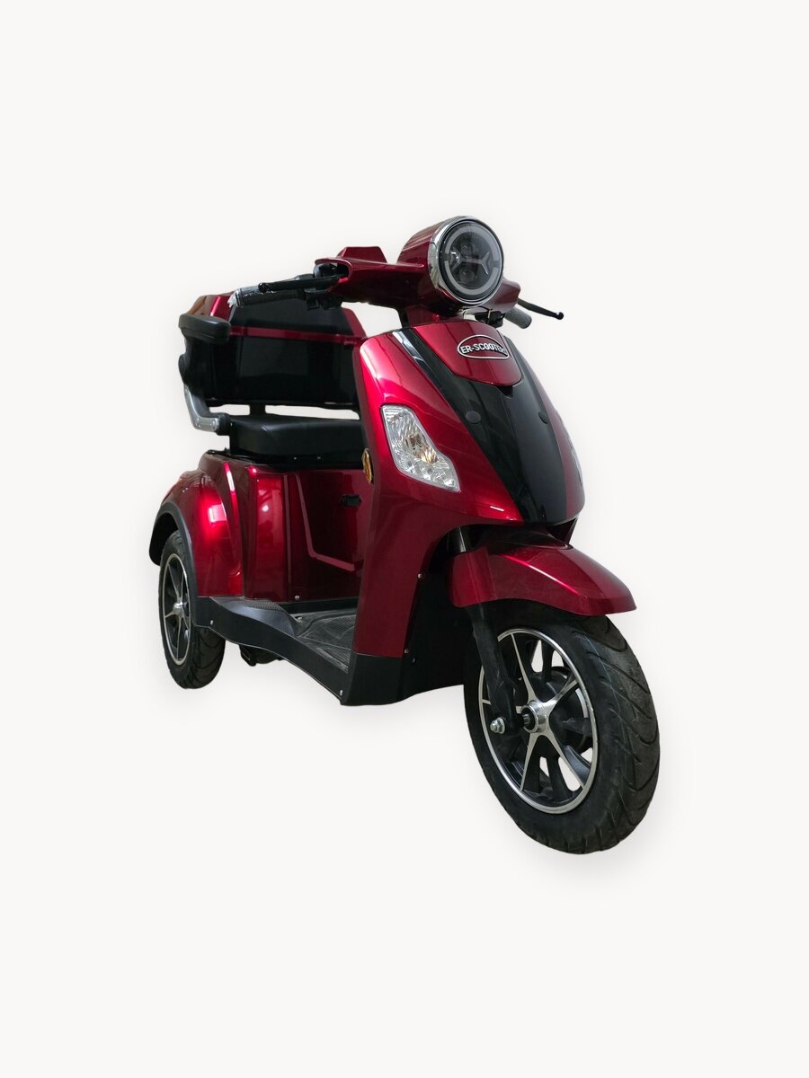 Электрический трицикл ER-SCOOTERS TURACO (60V 20Ач 1000W 25 км/ч 50км) трехколесный с комфортным креслом