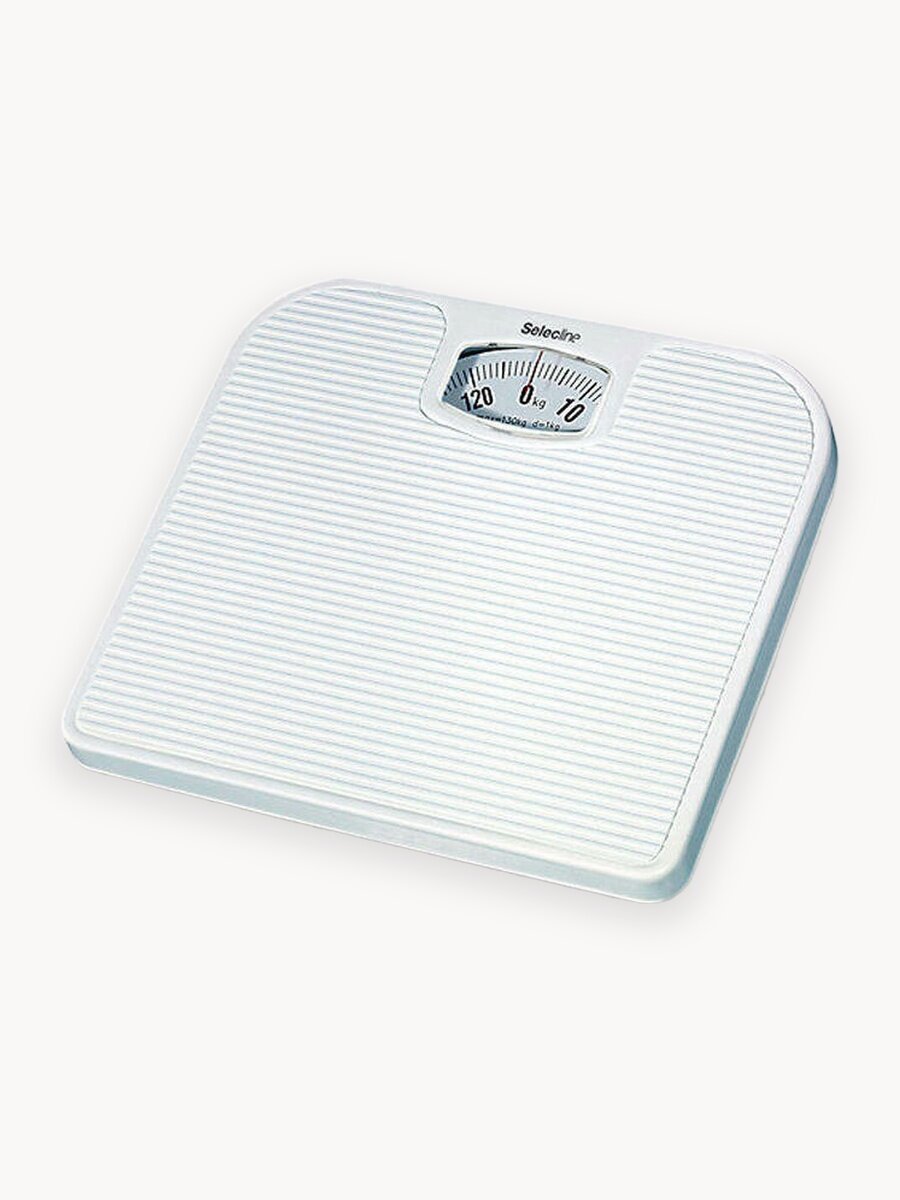 Напольные весы Selecline BR2016, механические, пластик, 130 кг, белые