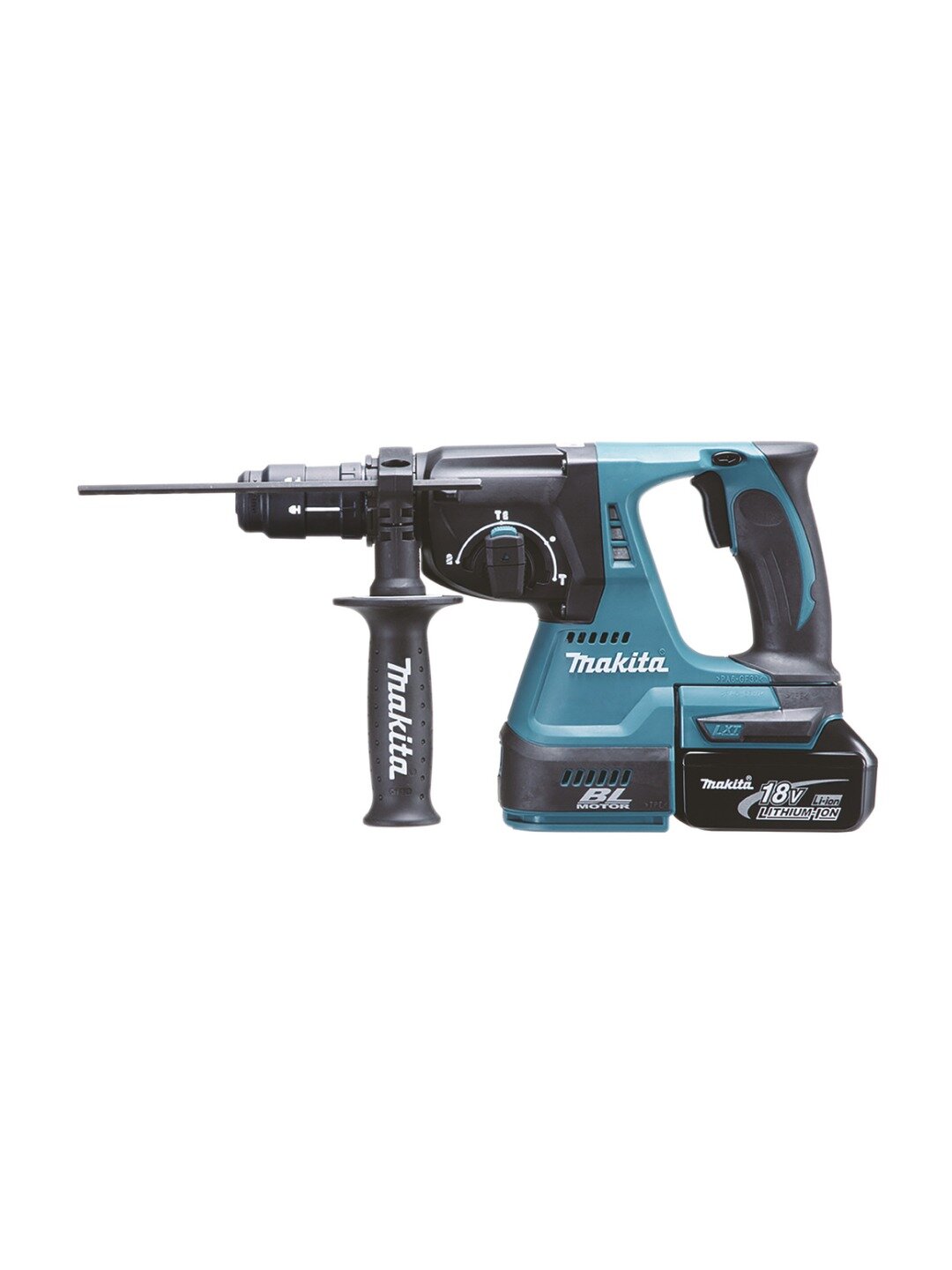 Перфоратор аккумуляторный Makita DHR243RTJ, SDS-Plus, 18 В, 2,0 Дж, бурение бетона до 24 мм