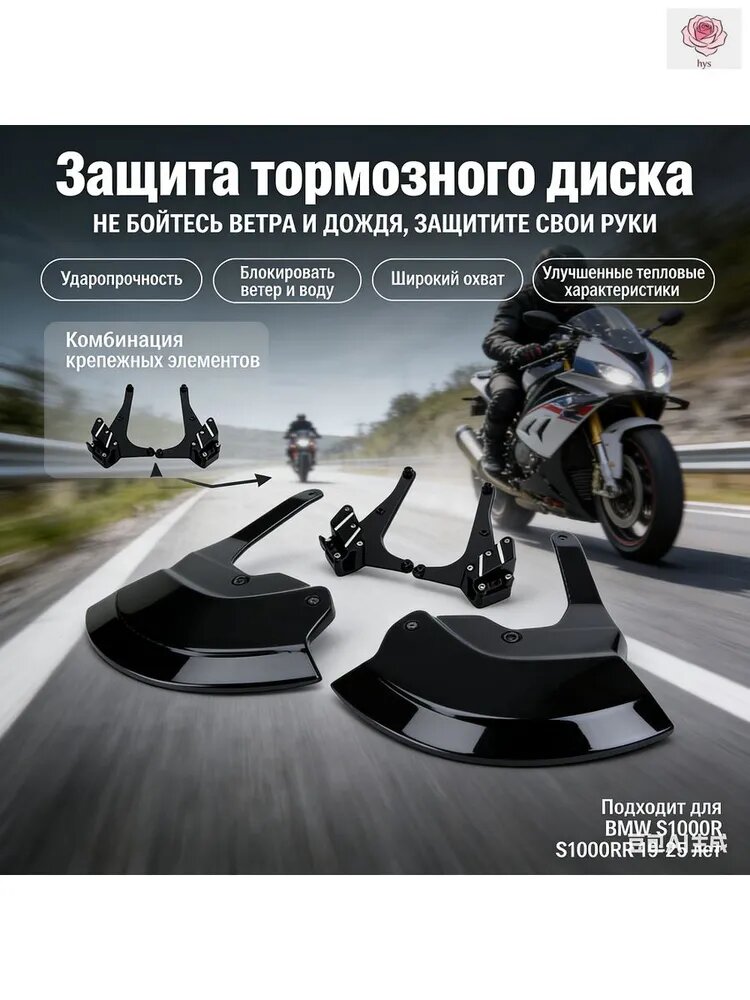 Защита тормозного диска для BMW S1000R S1000RR 2019-2025, обтекатель ротора, вентиляция, карбон/ABS, тюнинг