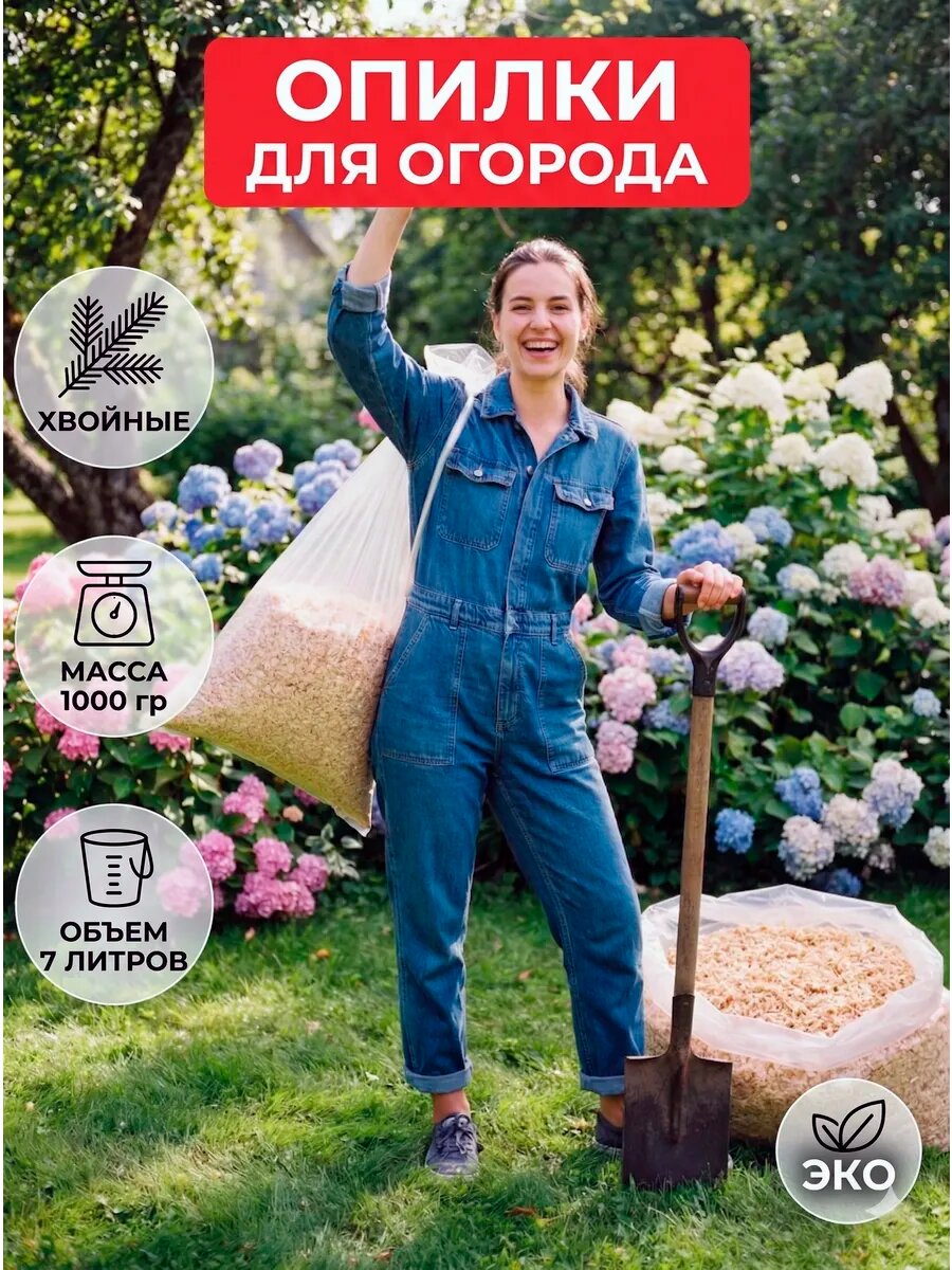 Опилки для огорода 1кг