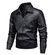 Куртка кожаная  2026кожаная куртка, размер L, black