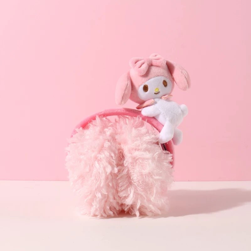 Кашне Taobao Серия Sanrio: пушистый шарф для осени и зимы