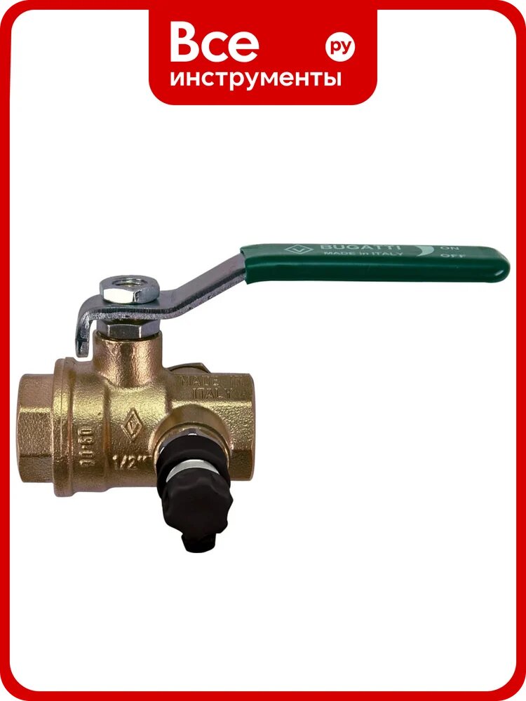 Шаровой кран Bugatti арт.331G Eco Valve G3/4" DN20 PN40 0331G06