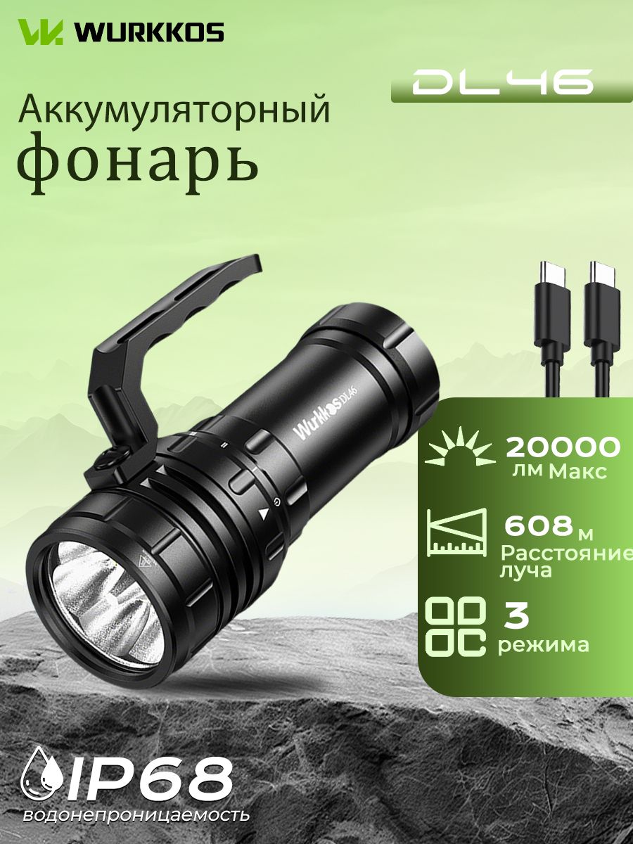 Wurkkos Фонарь-прожектор
