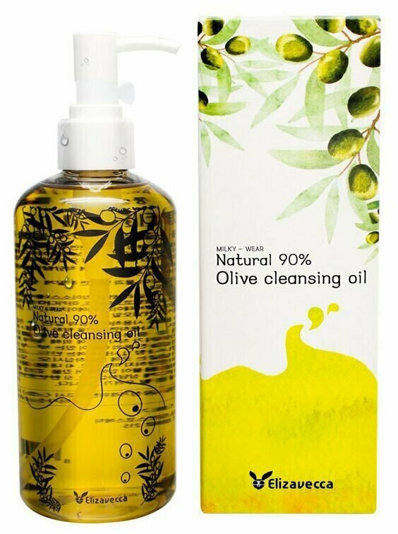 Elizavecca Гидрофильное масло для лица с экстрактом оливы Natural 90% Olive Cleansing Oil, 300 мл