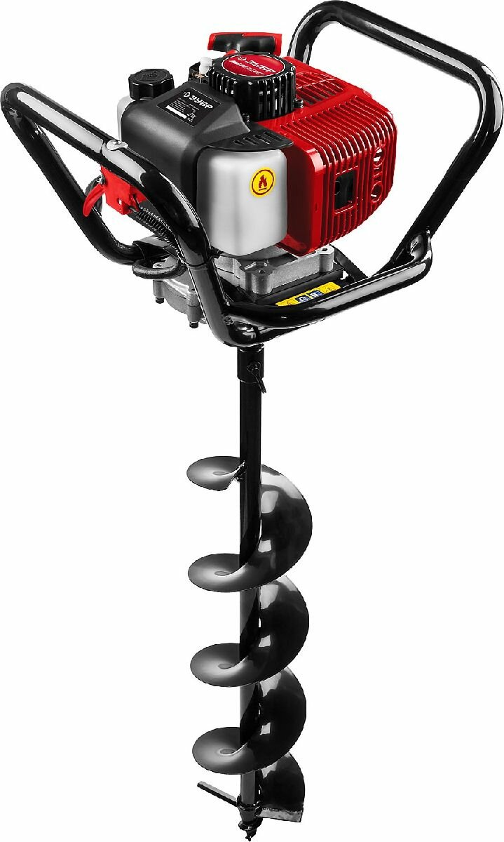 Бензиновый мотобур ЗУБР 52 см3 со шнеком 60-200 мм