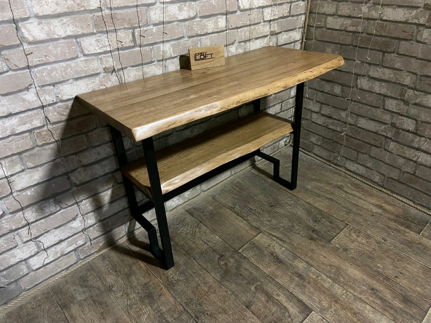 Консоль лофт Bath-03, для гостиной, для офиса, для офиса, с размерами 120х80х50 см