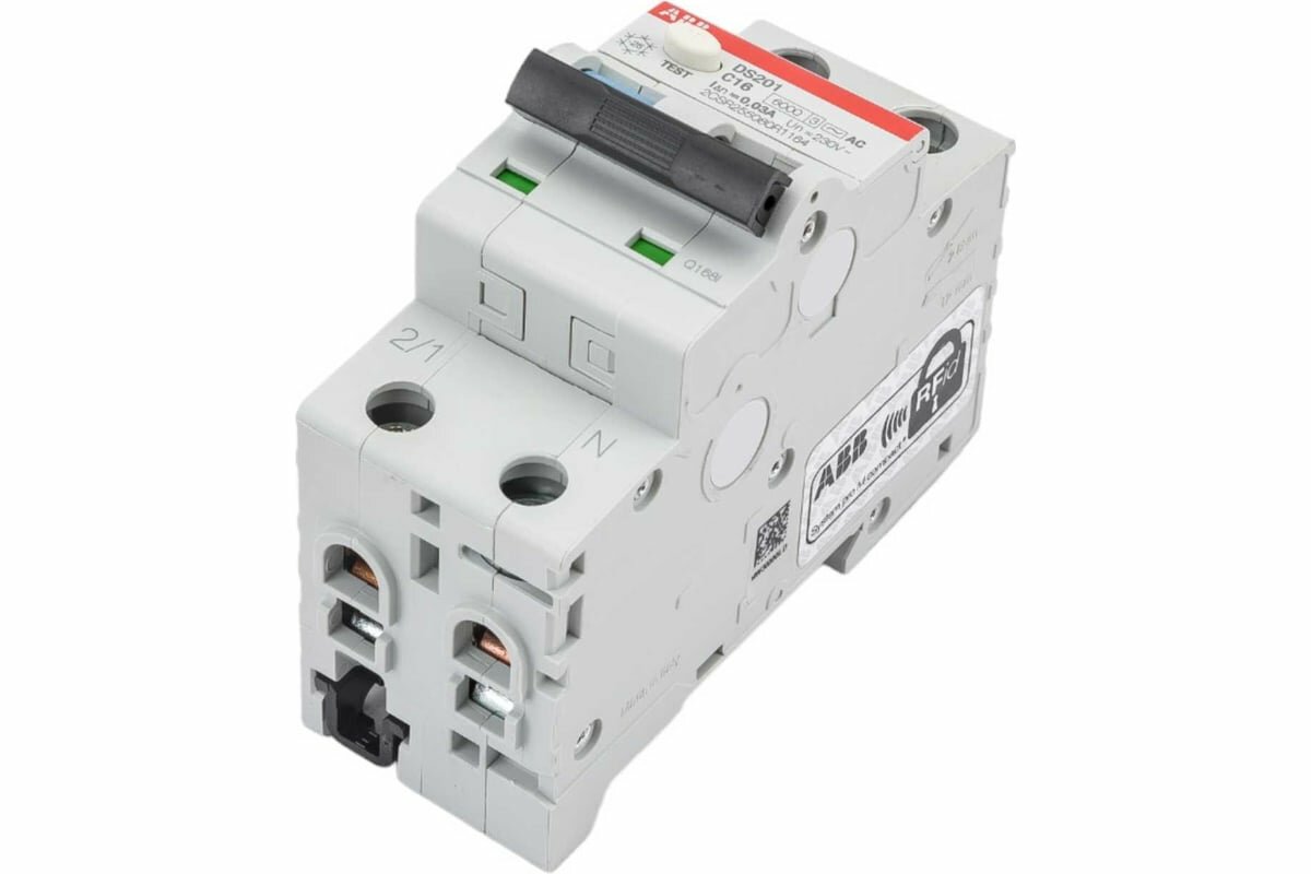 ABB DS201 C16 AC30 автоматический выключатель дифференциального тока 2CSR255080R1164 для защиты сетей