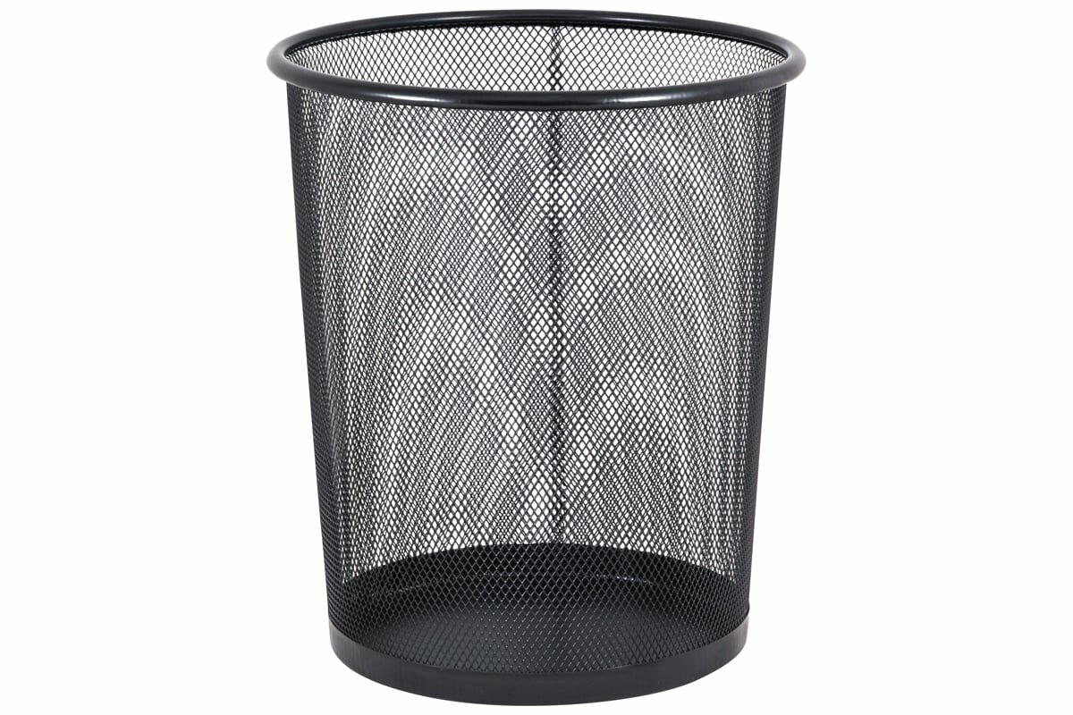 Рыжий кот MPB-02 корзина для бумаг из металла, объем 9,38 л для рабочего стола