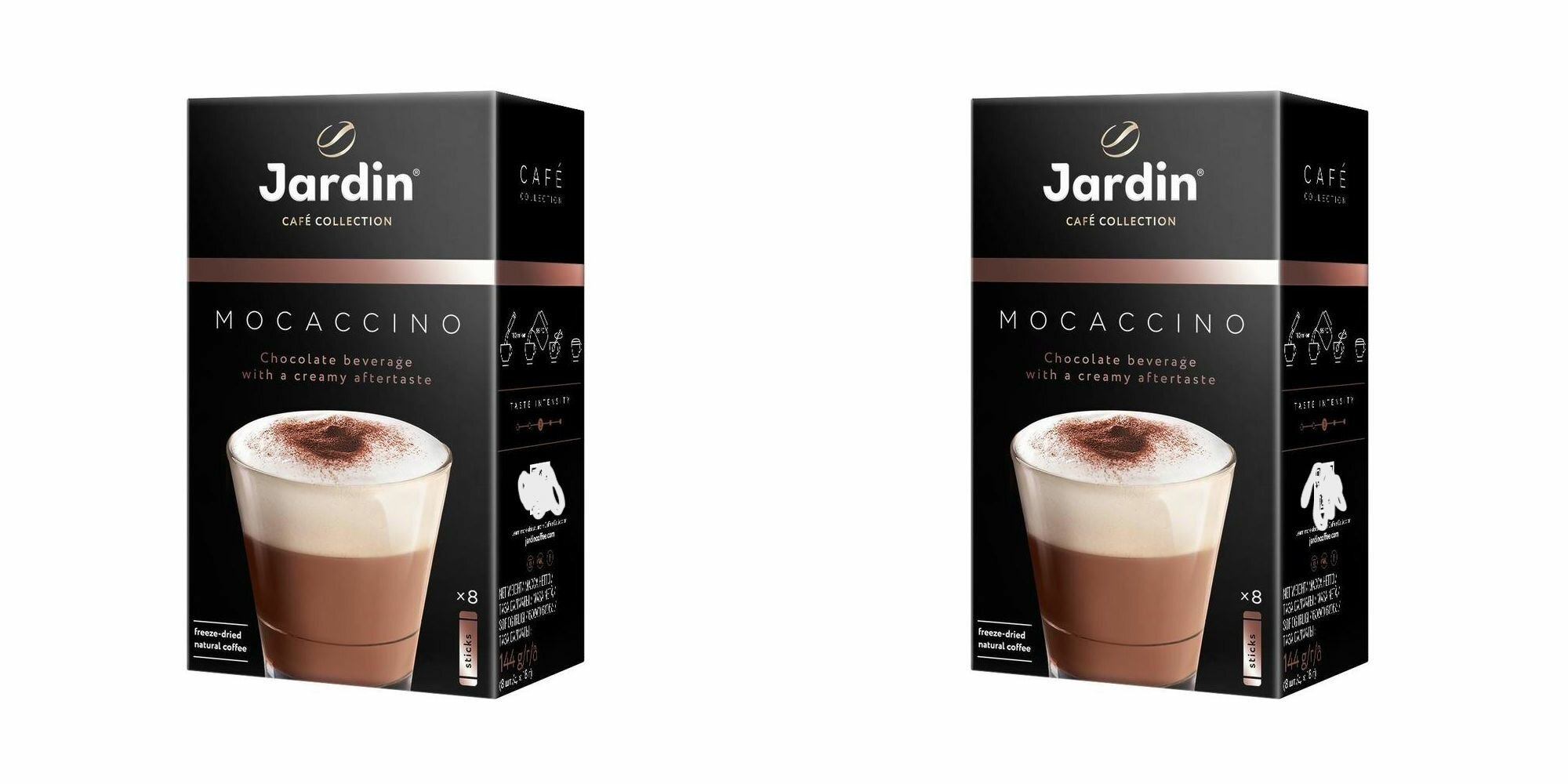 Jardin Кофейный напиток растворимый мокачино 3в1, 8 шт по 18 г, 2 уп.