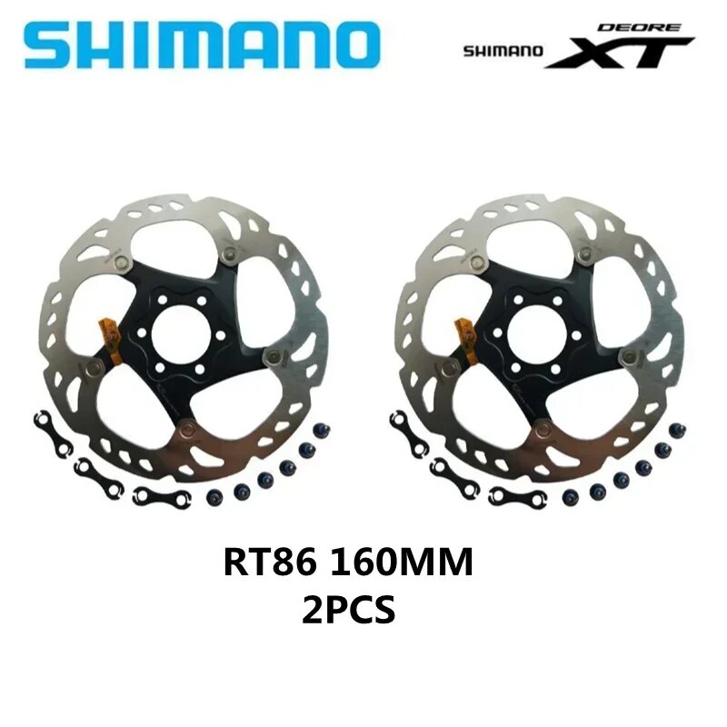 Тормозной диск Shimano DEORE XT SM-RT86 203/180/160 мм RT86 160mm 2PCS