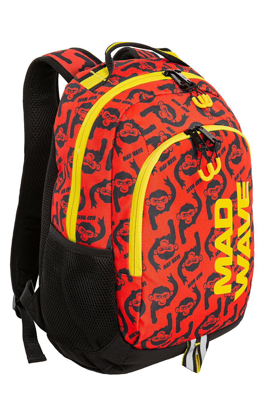 Рюкзак MAD WAVE City, размер 42х29х18см (22л), цвет красный, с рисунком