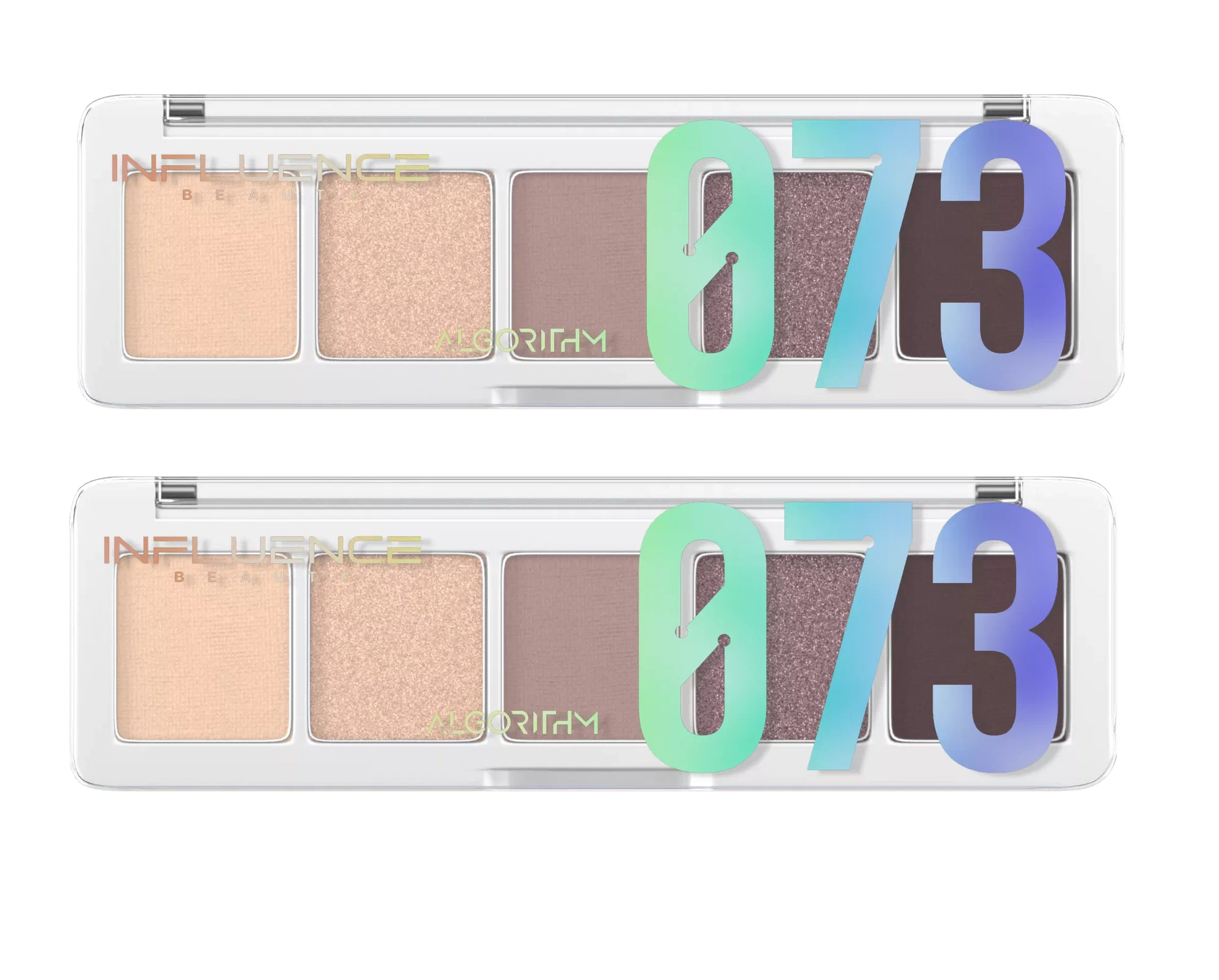 Палетка теней мини Influence Beauty Color Algorithm т.01 5 г 2 шт
