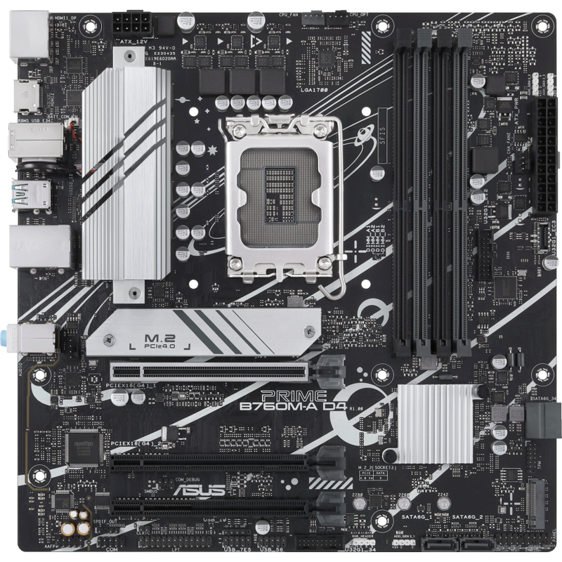 Материнская плата ASUS PRIME B760M-A D4-CSM, DDR4 90MB1D00-M1EAYC