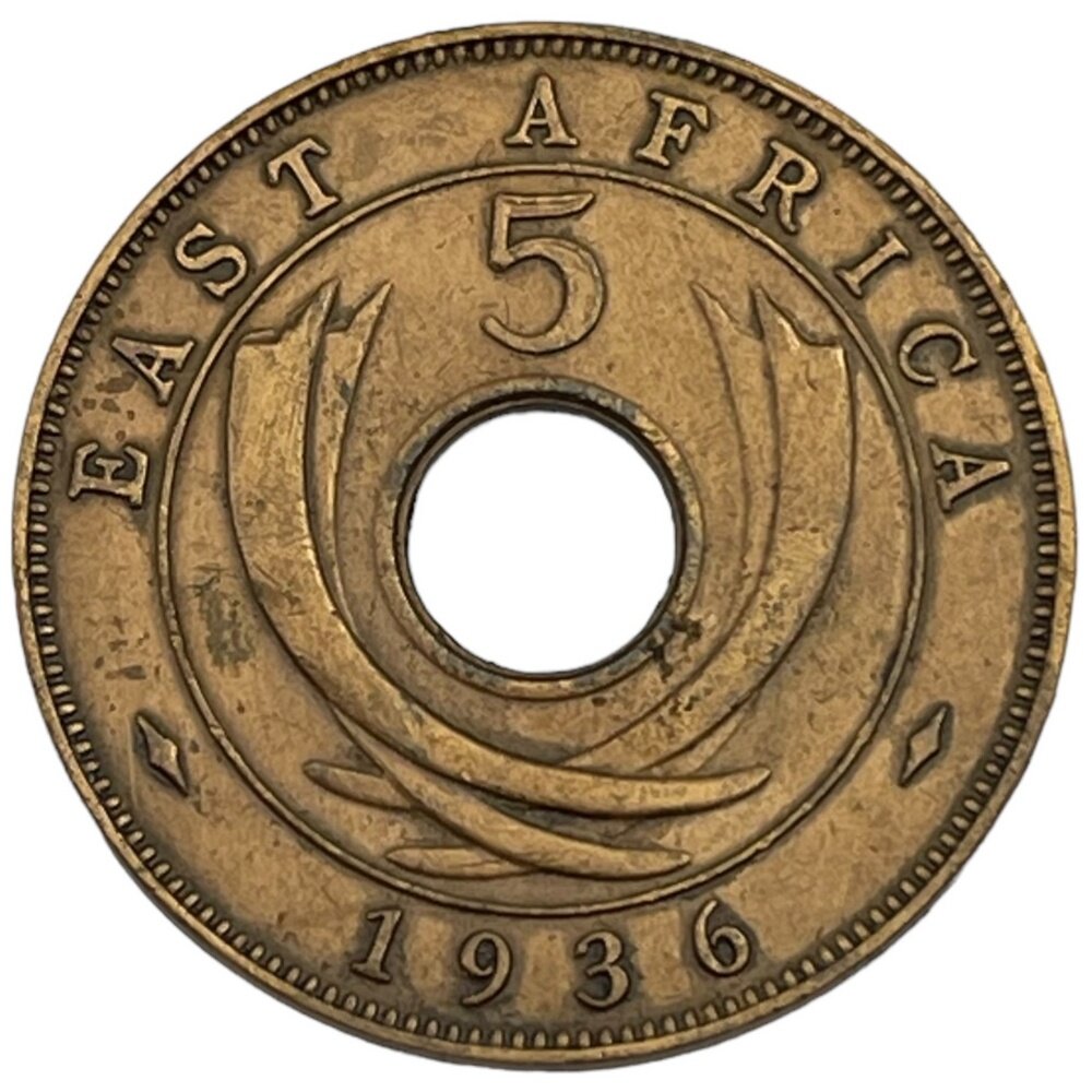 Восточная Африка 5 центов 1936 г. (Георг V)