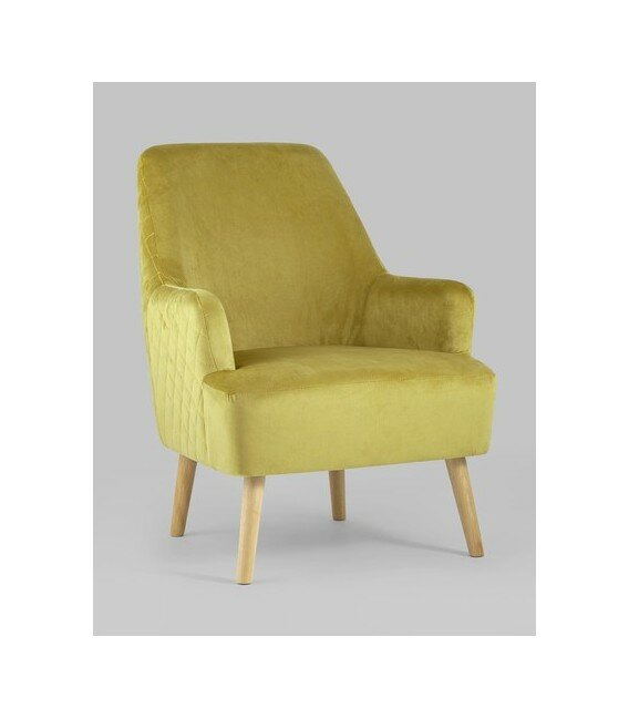 Кресло Хантер велюр горчичный