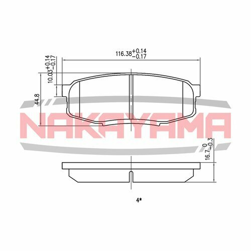 Колодки тормозные дисковые Nakayama HP8501NY