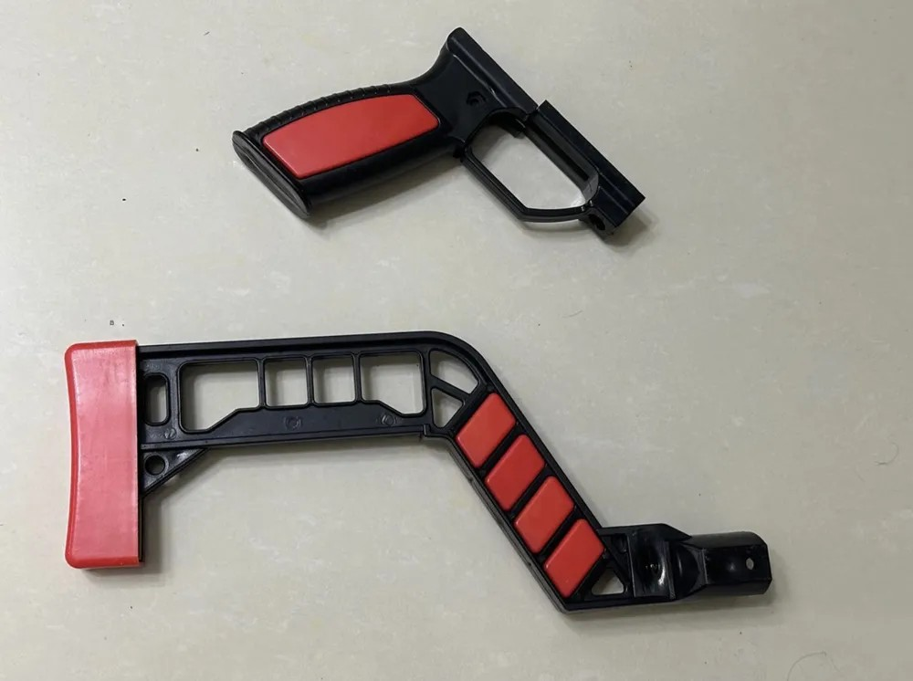 Рукоятка для рогатки ружья приклад красный