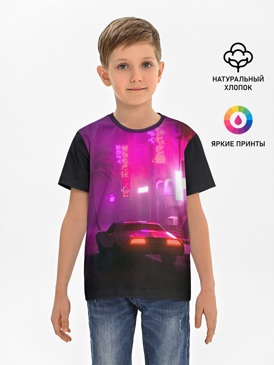 Футболка хлопковая детская НЕОНОВЫЙ ГОРОД | NEON CITY