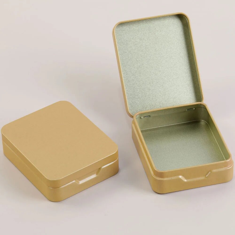 Металлический ящик для хранения, golden