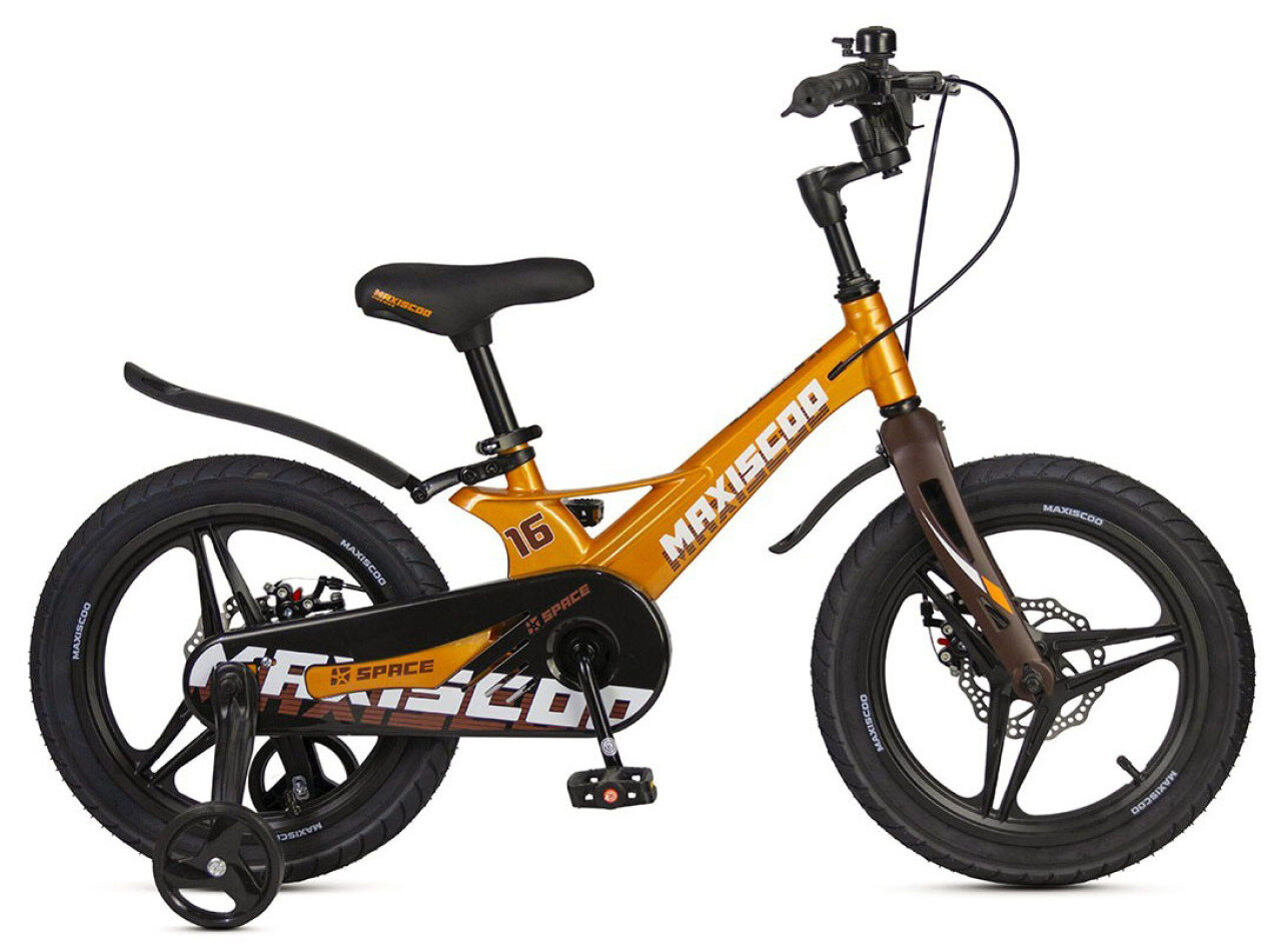 Детский велосипед Maxiscoo Space Deluxe 16' (2025) 16 Оранжевый (100-120 см)