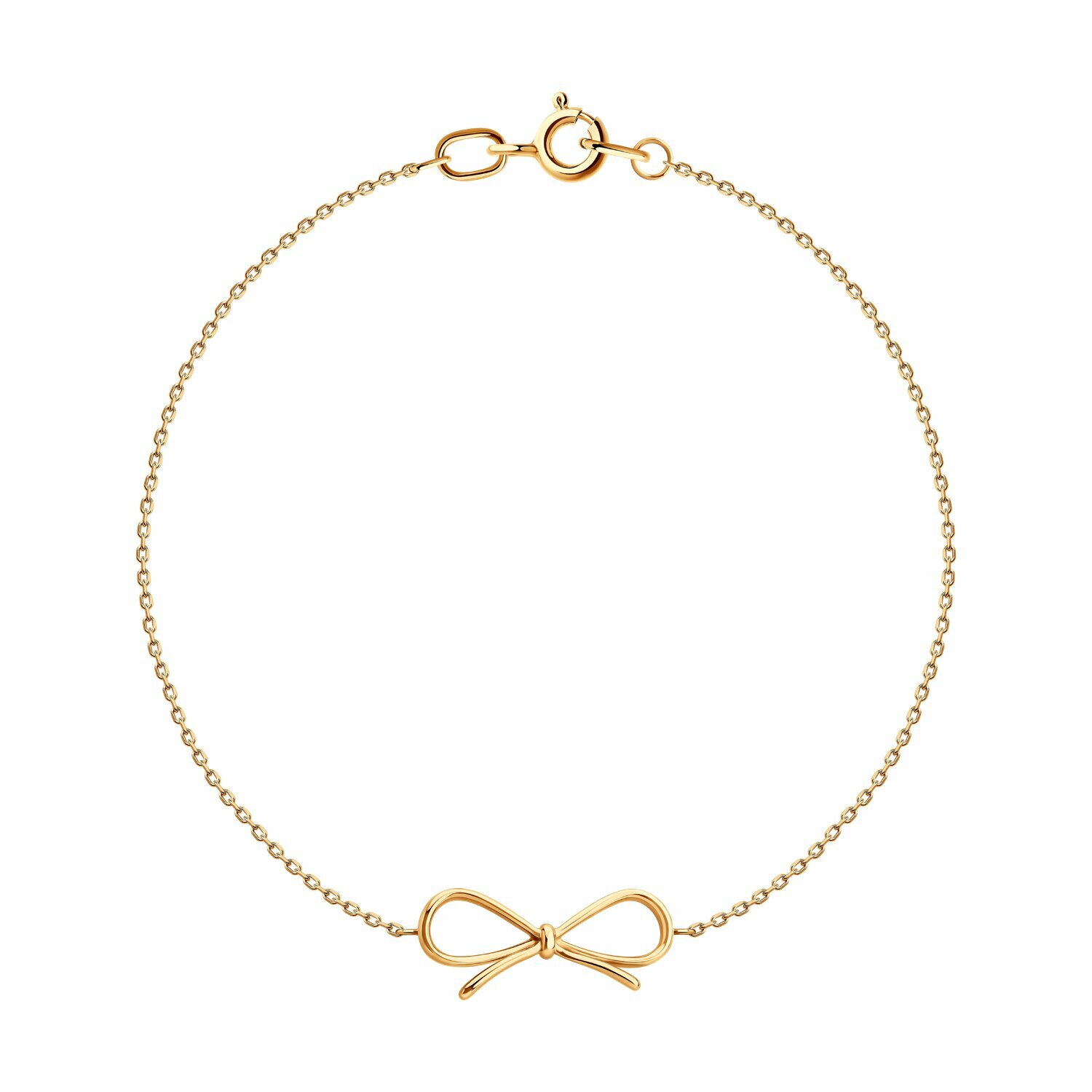 Браслет-цепочка, красное золото, 585 проба