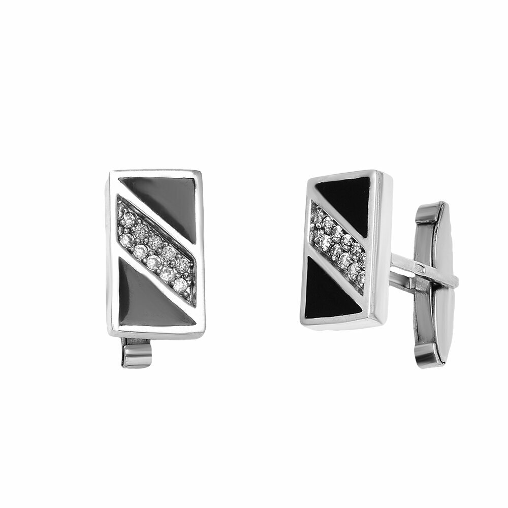 запонки из серебра