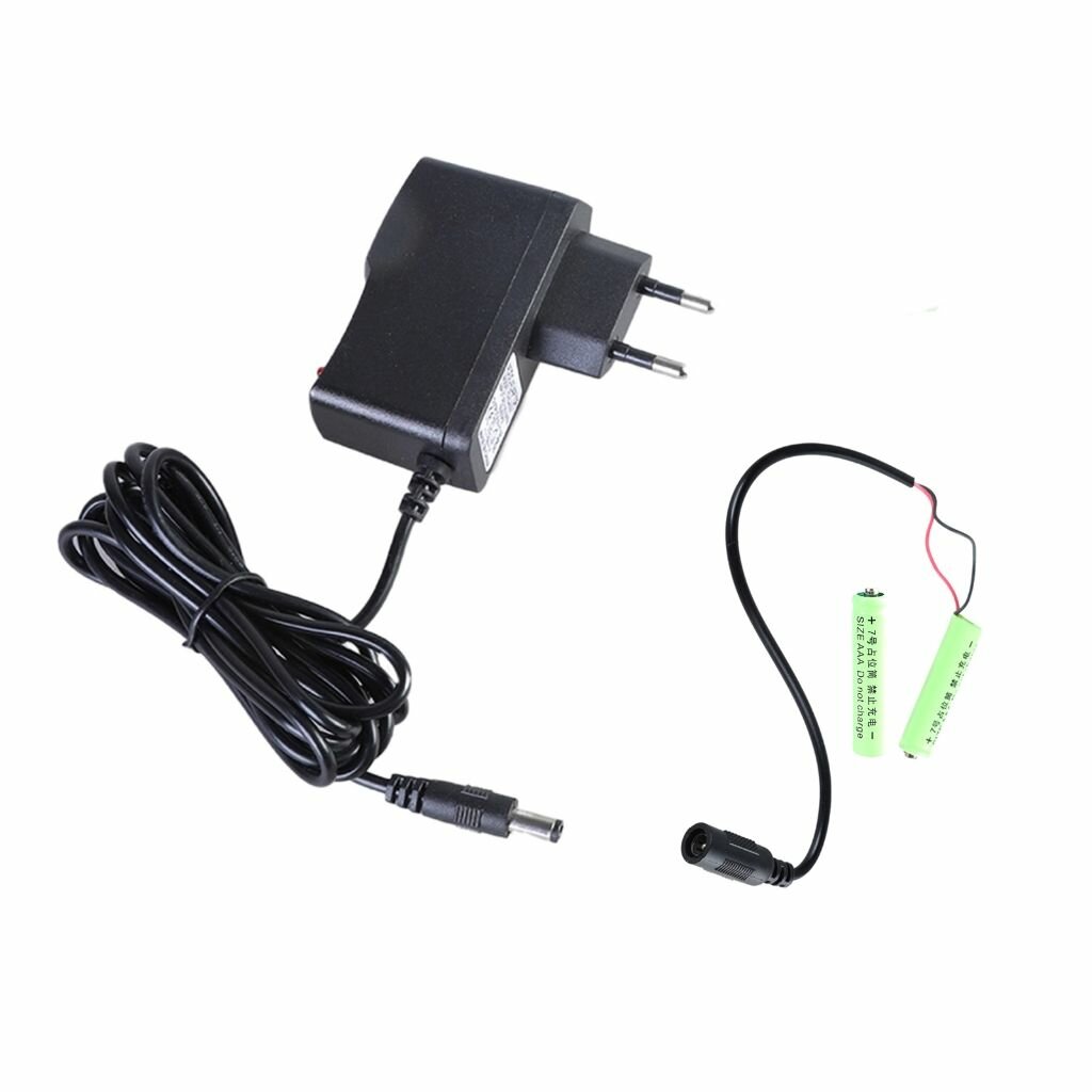 Кабель-переходник, Европейский стандарт 3V AAA 7-тип подделка батарея адаптер питания - 2 метра, 1 комплект