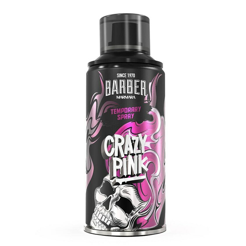 Тонирующий спрей для волос цветной Marmara Barber "CRAZY PINK", 150 мл, Розовый