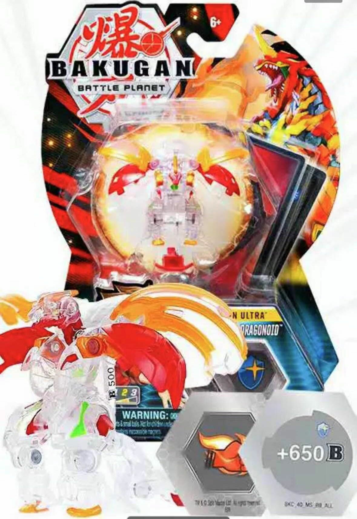 Bakugan Evolutions, серия Platinum настоящий металл, 2 ядра Bakugan и карточки персонажей (игрушечный подарок для детей)